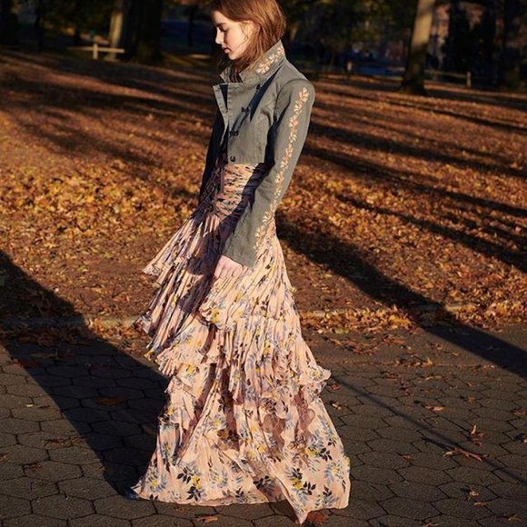 cinq a sept | Dresses | Cinq A Sept Emira Silk Floral Maxi Gown Dress ...